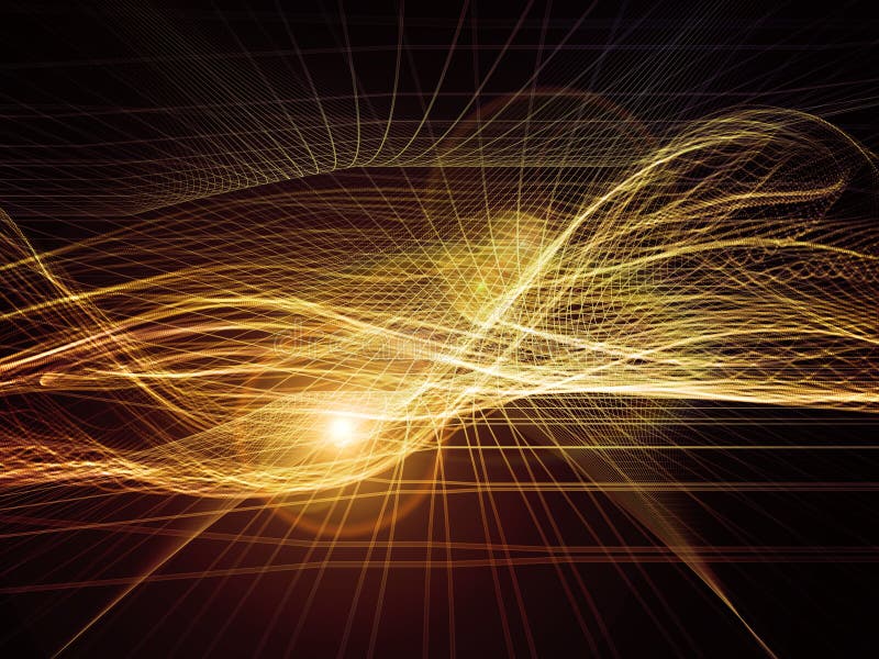 Propagation of Virtual World Stock Illustration - Illustration of light ...