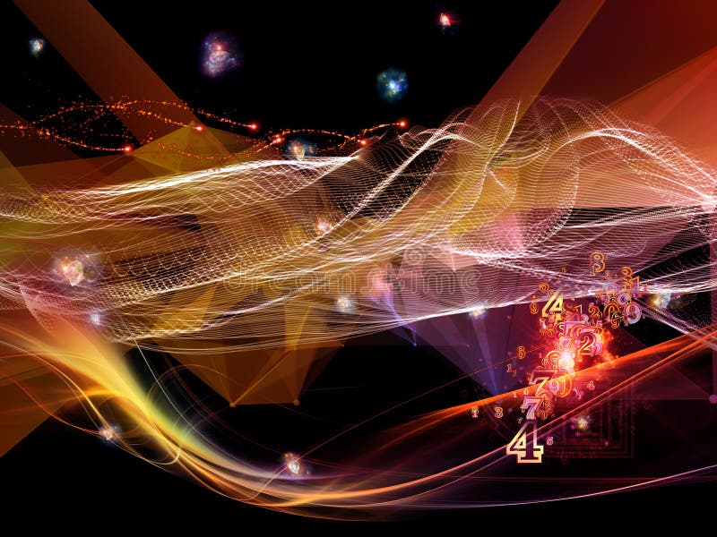 Propagation of Virtual World Stock Illustration - Illustration of ...