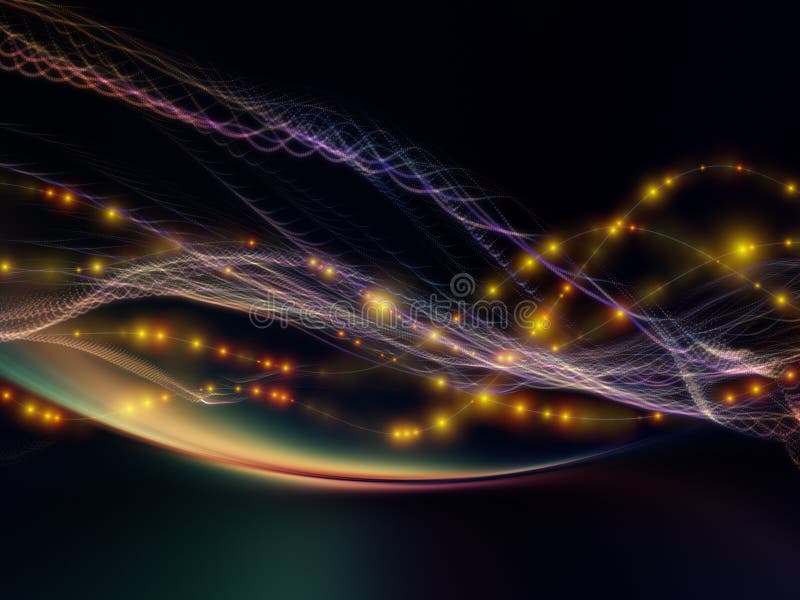 Propagation of Virtual World Stock Illustration - Illustration of ...