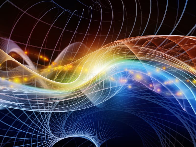 Propagation of Virtual World Stock Illustration - Illustration of ...