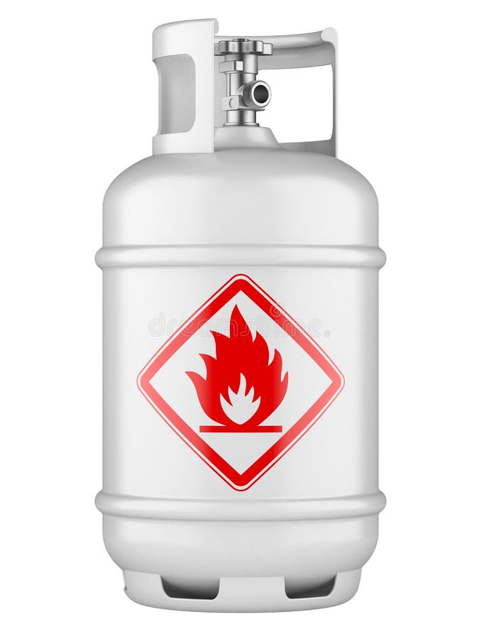 Propane Cylinders with Compressed Gas Stock Illustration - Illustration ...