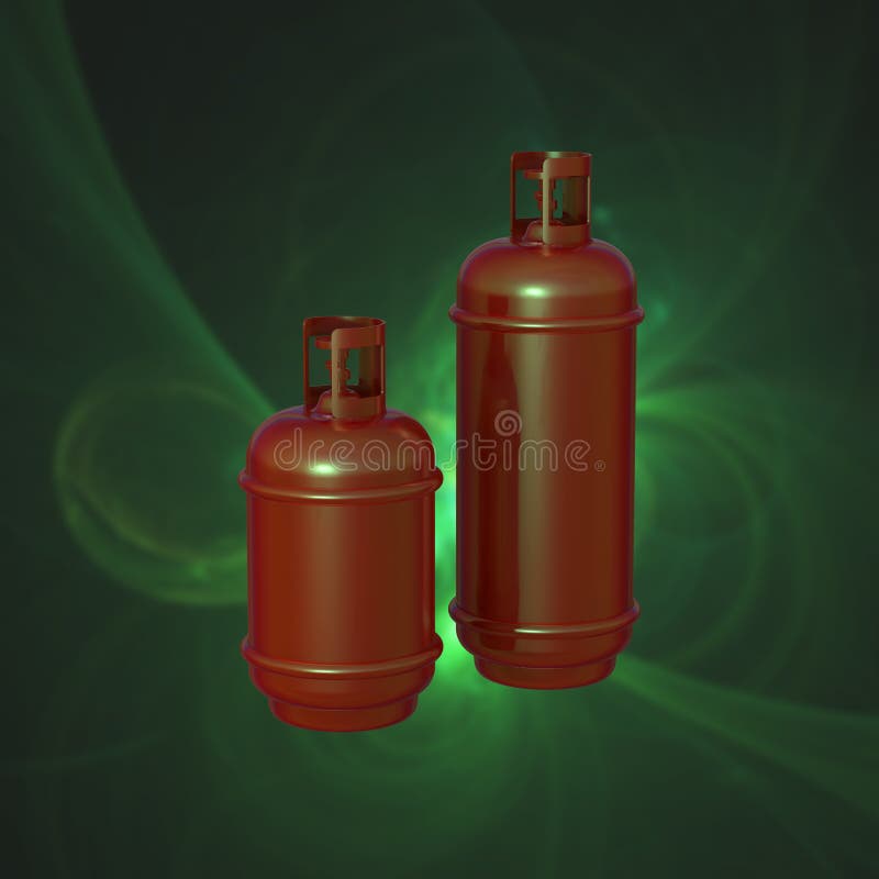 Propane Gas Cylinder Isolated on a White Background . 3d Illustration ...