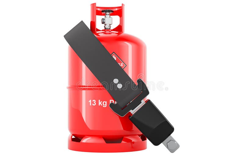 Container with Safety Belt, Safety Delivery and Insurance Concep Stock ...