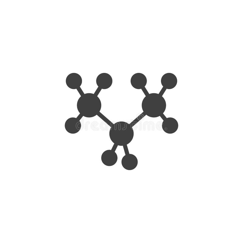 Propane Molecular Structure Vector Icon Stock Vector - Illustration of ...
