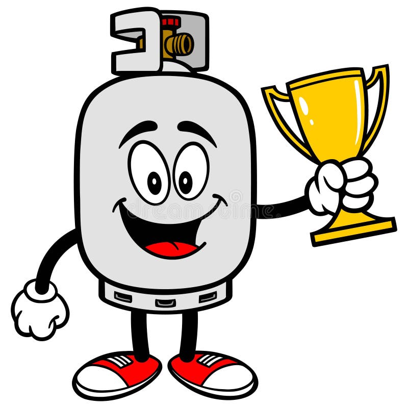 Propane Tank with a Sign stock vector. Illustration of flammable - 69118293