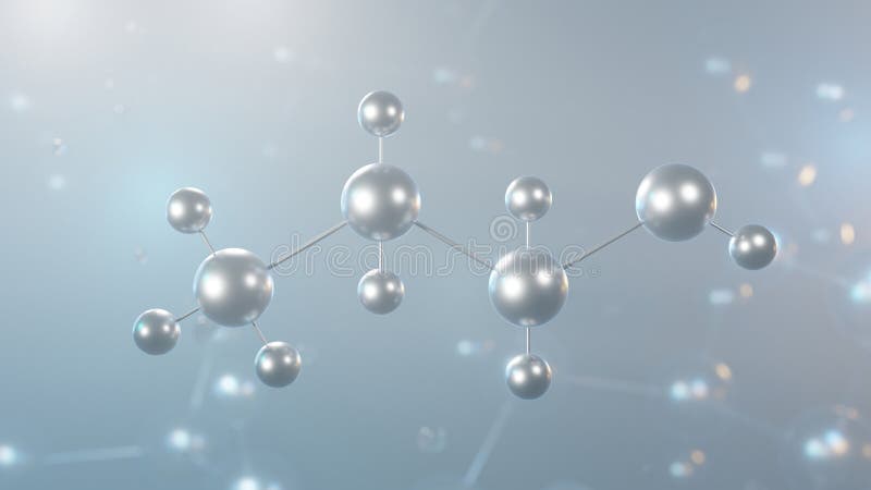 1-propanol Molecular Structure, 3d Model Molecule, Propanol, Structural ...