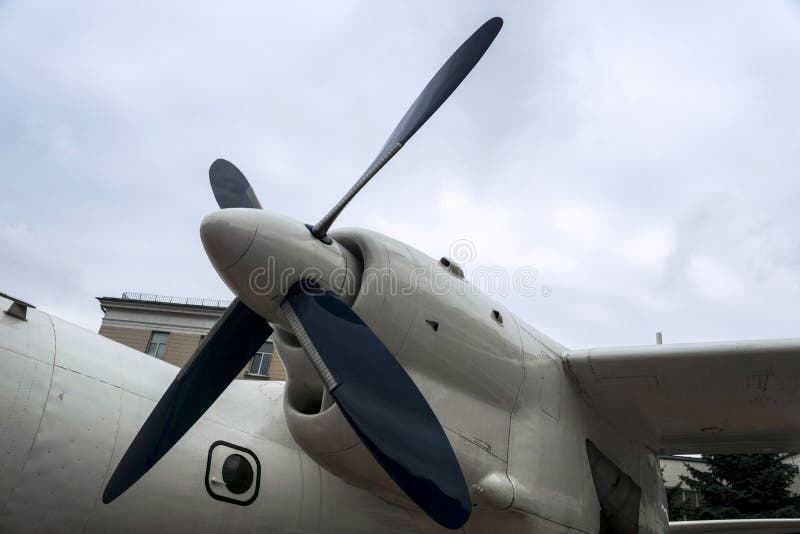 Propeller of an aircraft stock photo. Image of rotor - 113224924