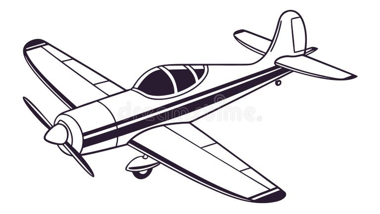 Propeller Classic Airplane Design Stock Illustrations – 2,047 Propeller ...