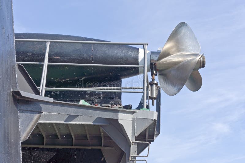 Propeller of a boat stock image. Image of engine, sailboat - 31911003