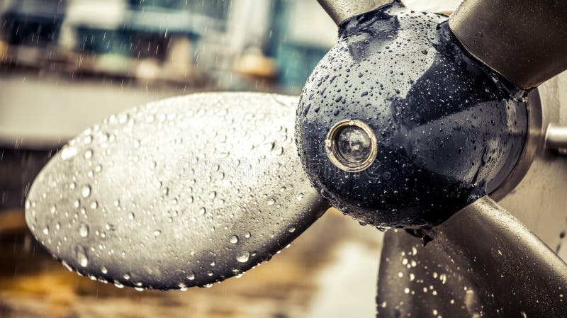 The Propeller of a Boat is Shown in Close-up, Making it a Great Fit for ...