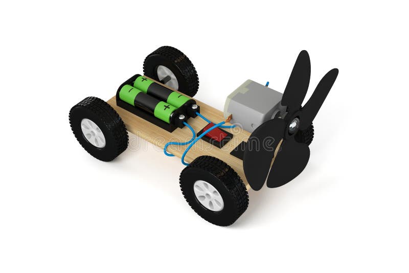 Propeller car experiment. stock illustration. Illustration of propeller ...