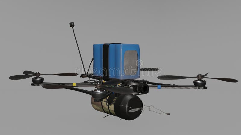 Propeller Drone Camera stock illustration. Illustration of flight ...