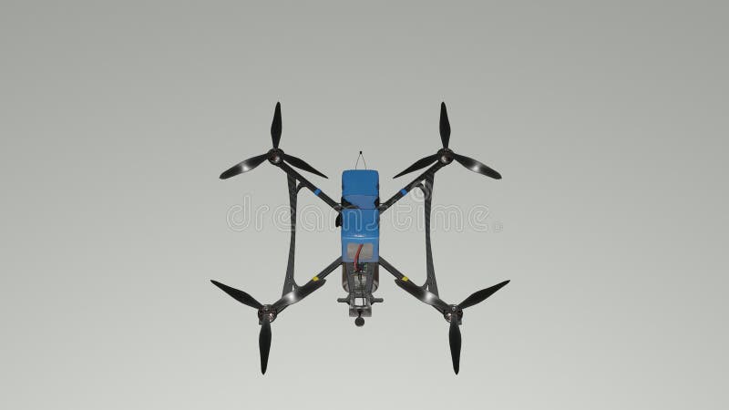Propeller Drone Camera stock illustration. Illustration of invertebrate ...
