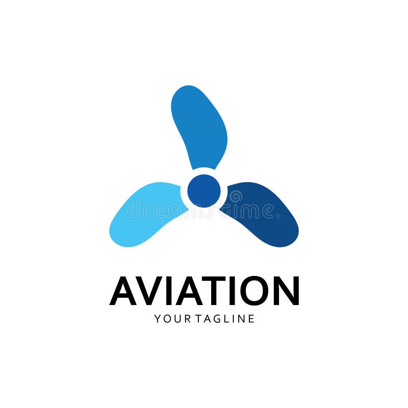 Propeller Flat Design Template with Simple Concept Vector Stock Vector ...