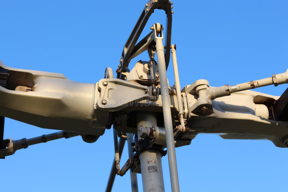 Propeller Head of a Helicopter Stock Photo - Image of blue, chopper ...