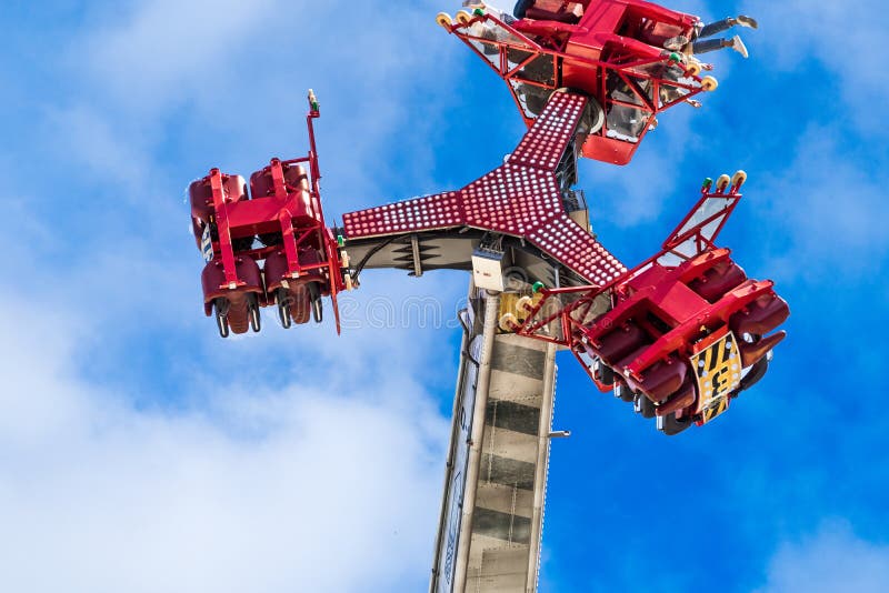 The Propeller, a Huge Looping Carousel, during a Rollover at the ...