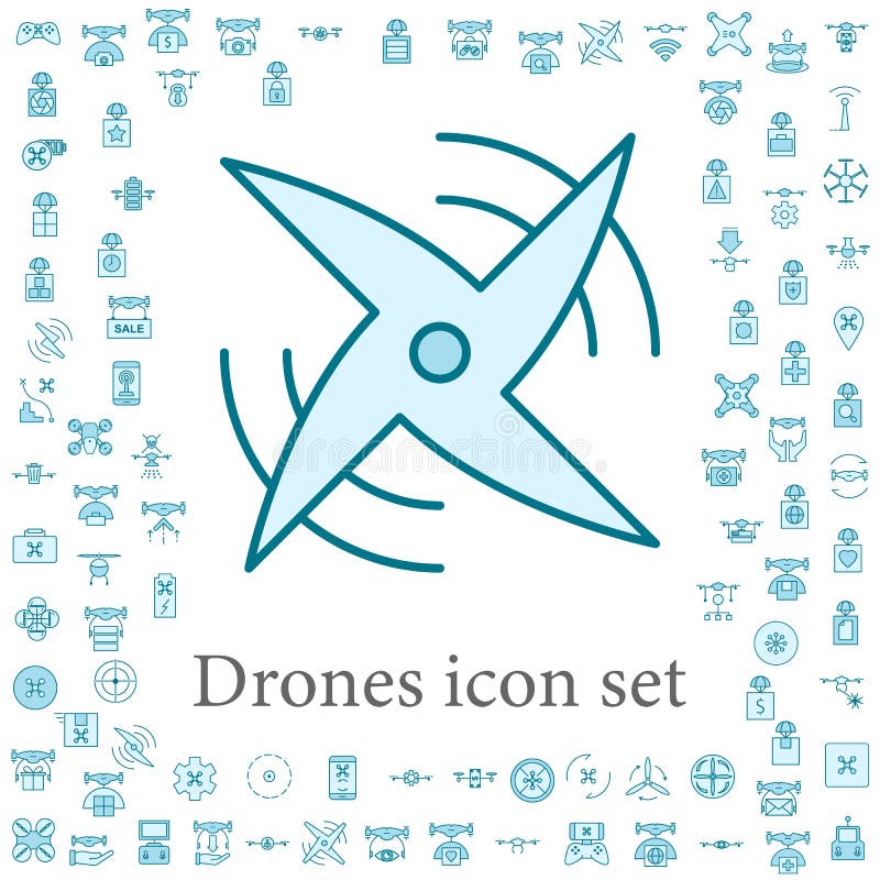 Propeller Icon. Drones Icons Universal Set for Web and Mobile Stock ...