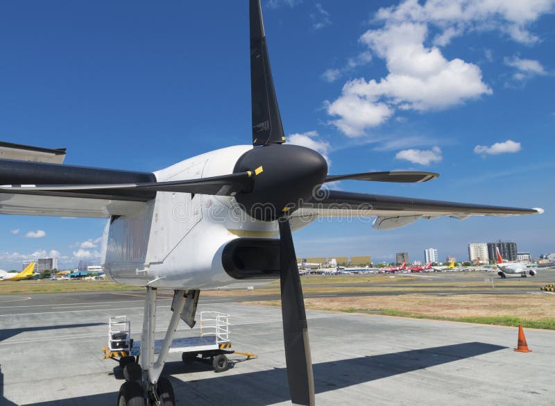 Propeller jet stock image. Image of closeup, flight, machine - 61725027