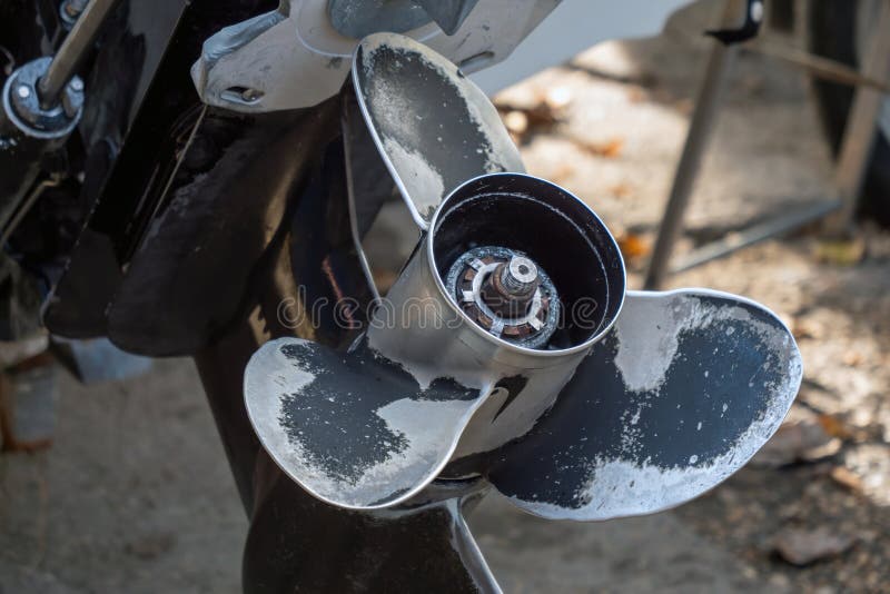 Propeller for Motor Boat Engine Stock Image - Image of engineering ...