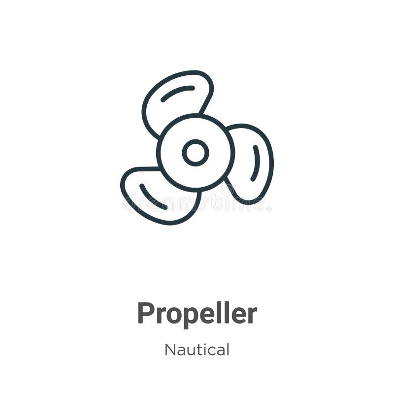 Boat Propeller Icon in Filled, Thin Line, Outline and Stroke Style ...