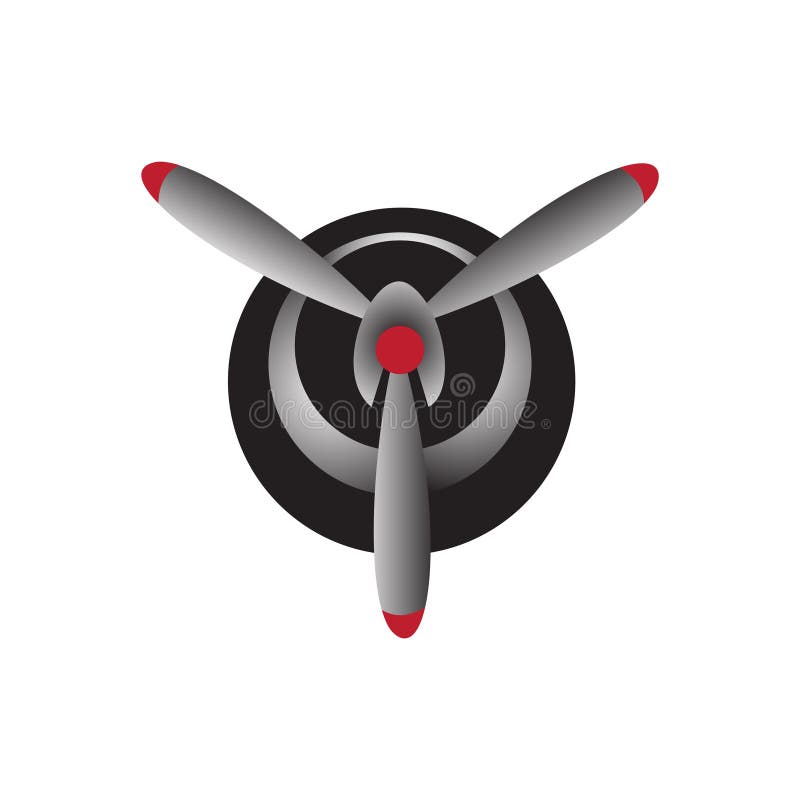 Propeller plane logo stock vector. Illustration of isolated - 144598742