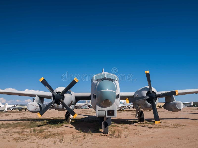 Propeller Plane Mid-20th Century Stock Illustration - Illustration of ...