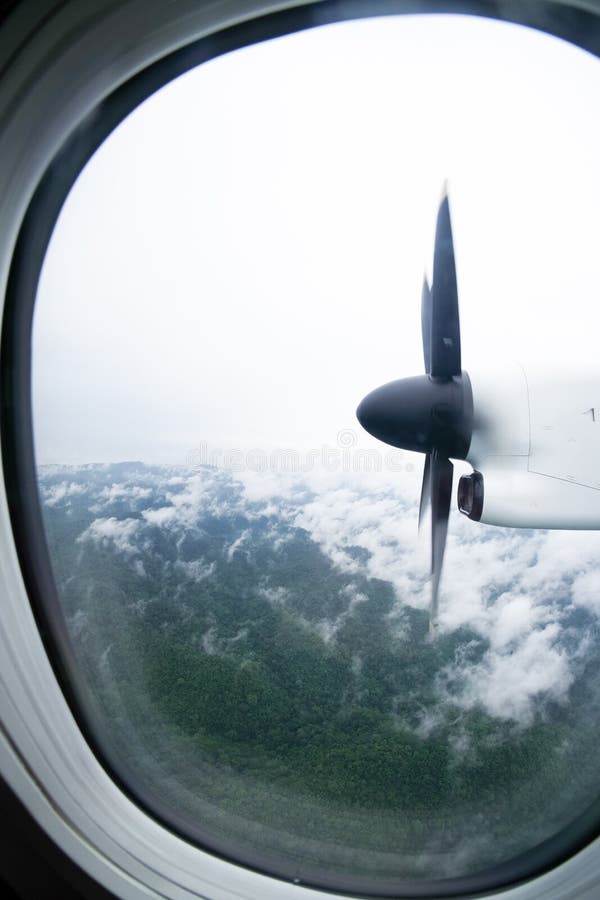 Propeller of the Plane View Stock Photo - Image of airplane, indoors ...