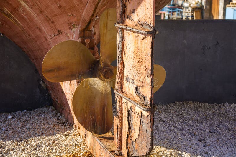 Propeller 1 stock image. Image of rustymetal, boatdetail - 146941505