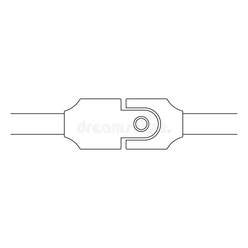 Propeller Shafts and Universal Joints Icon Stock Illustration ...