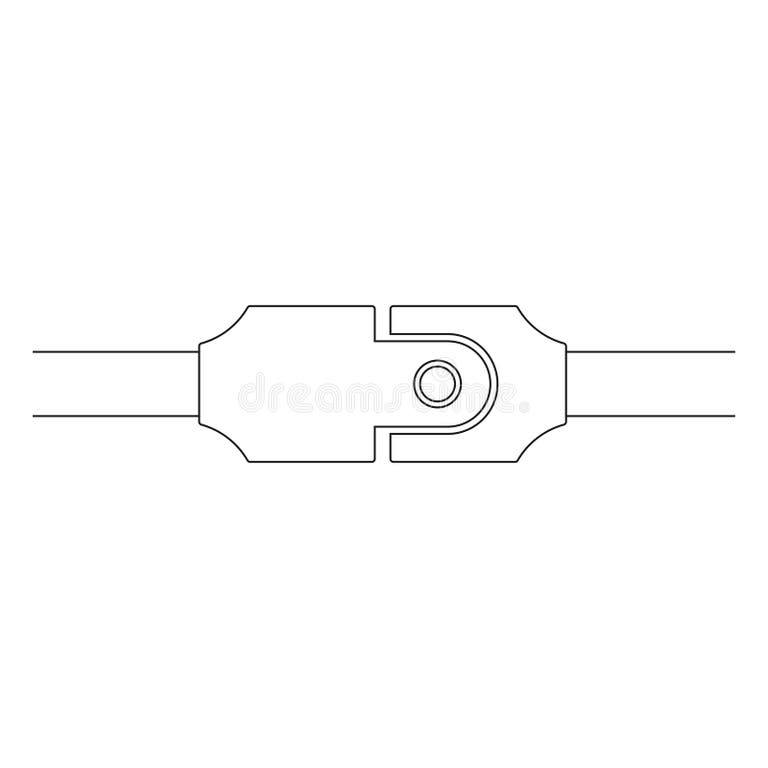 Propeller Shafts and Universal Joints Icon Stock Illustration ...