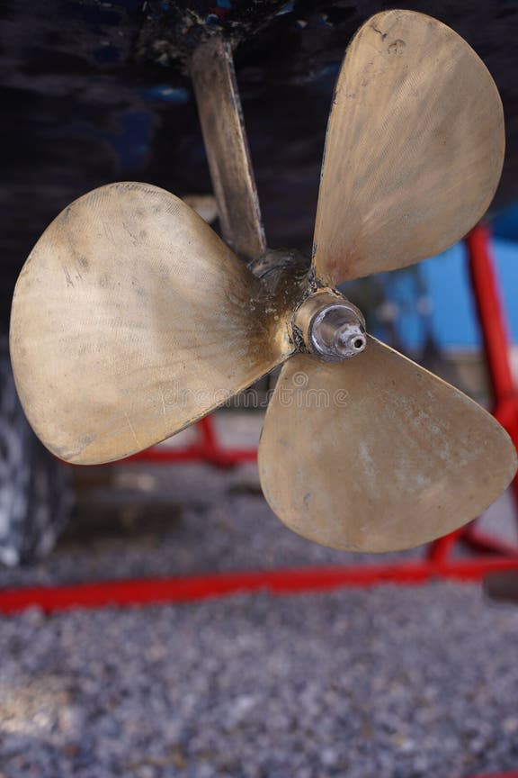 Propeller of Ship for Restoration at Shipyard Stock Photo - Image of ...