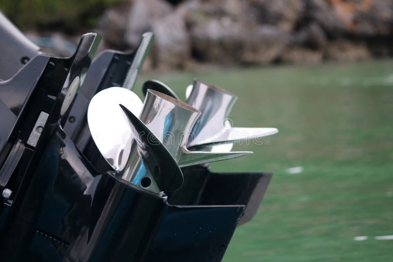 The Propeller of the Speed Boat Stock Photo - Image of equipment, drive ...