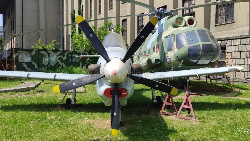 Propeller is Spinning at the Plane in the Park Stock Video - Video of ...