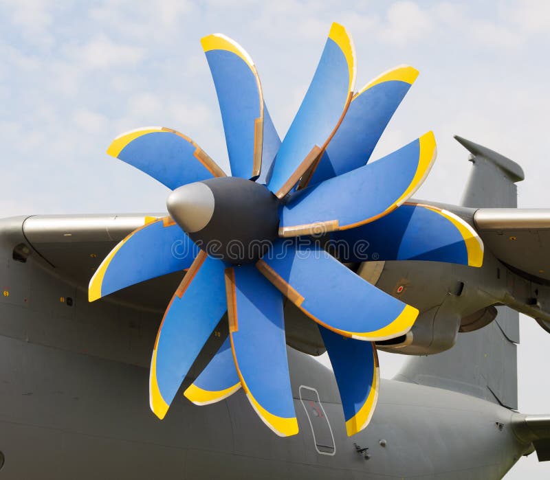 Propeller Turboprop Aircraft Stock Image - Image of turboprop, plane ...
