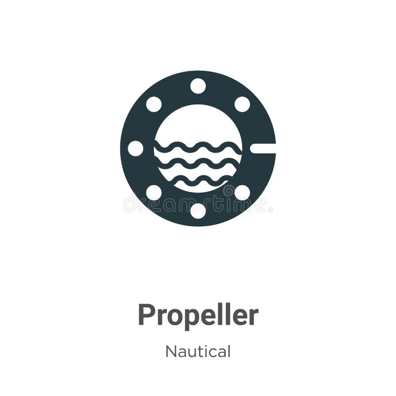 Propeller Vector Icon on White Background. Flat Vector Propeller Icon ...