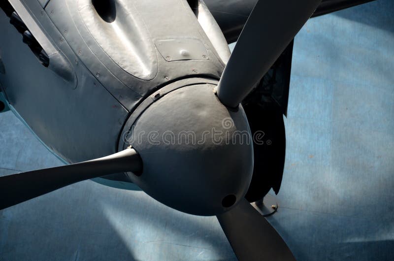The Propeller of a World War II Airplane Stock Photo - Image of plane ...