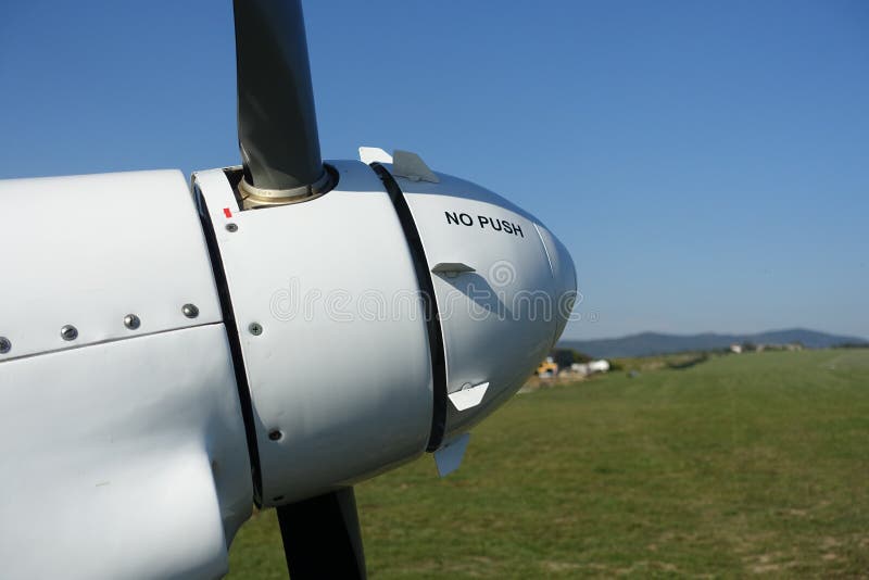 Vintage Small Aircraft -propeller Stock Photo - Image of engine ...
