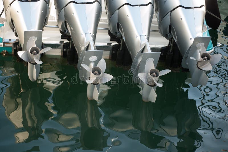 Screw-propellers Above a Water Stock Image - Image of stern, industry ...