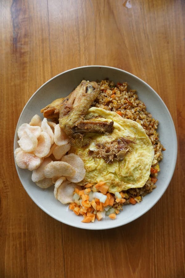 Proper Breakfast Menu. a Plate of Fried Rice. Stock Photo - Image of ...
