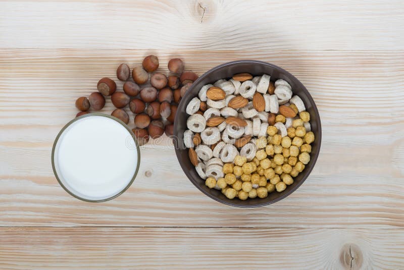 Proper Breakfast on the Table Stock Image - Image of oatmeal, macro ...