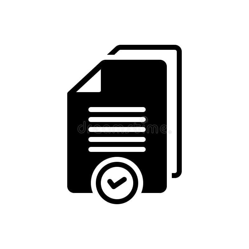 Black Solid Icon for Proper, Reasonable and Advisable Stock Vector ...