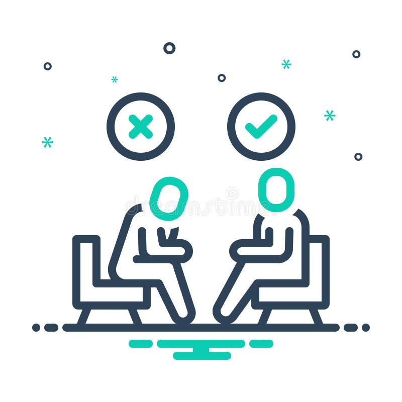 Mix Icon for Proper, Right and Correct Stock Vector - Illustration of ...