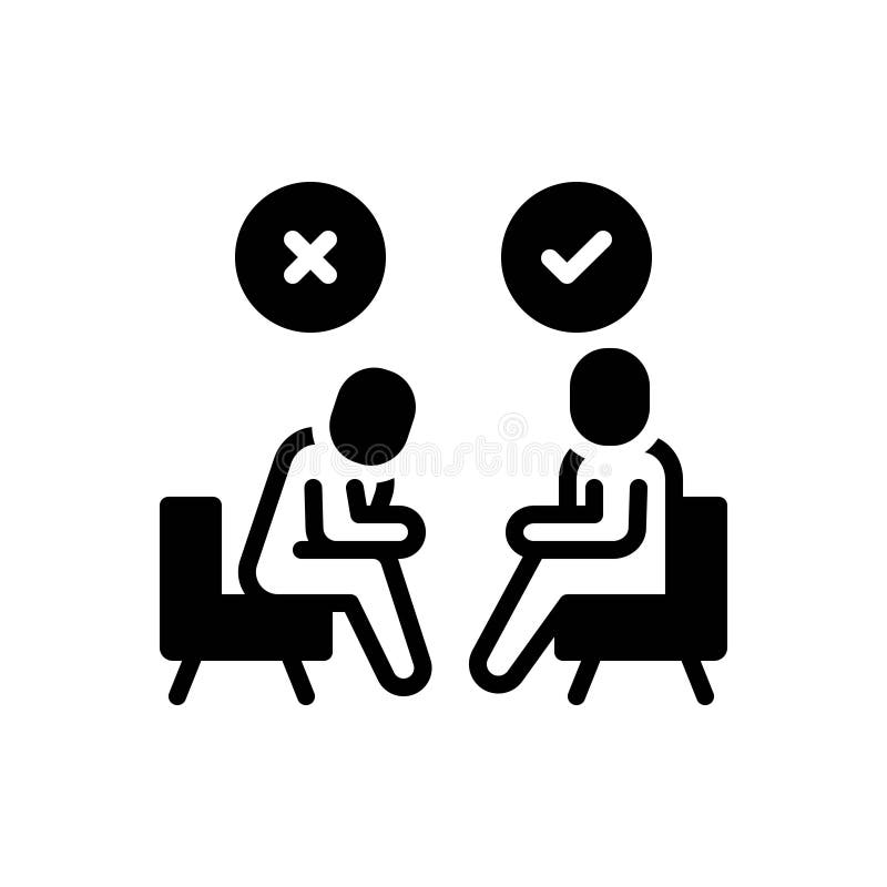 Black Solid Icon for Proper, Right and Correct Stock Vector ...