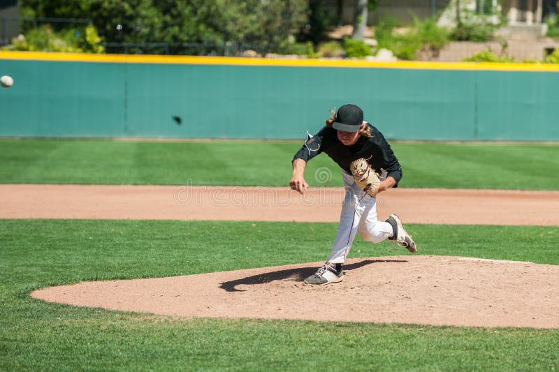 Proper Mechanics of Pitching Stock Photo - Image of grip, baseball ...