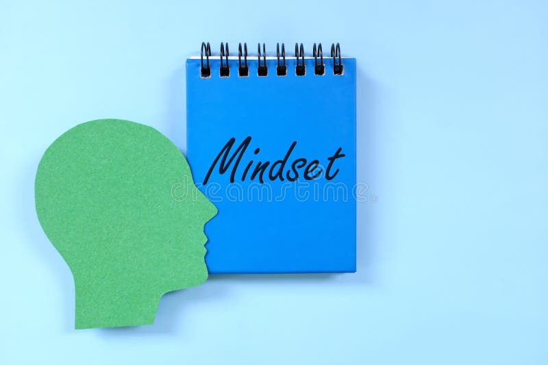 Proper Mindset in Personal Development Concept. Human Head Profile ...