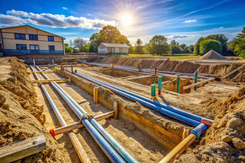 Crucial Sand Trenches Ensuring Proper Plumbing and Drainage before ...