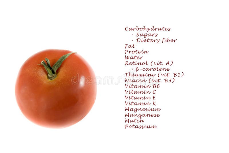 Properties of the tomato. stock image. Image of agriculture - 173868561