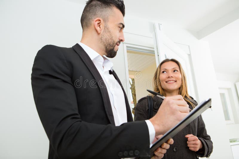 Agent and client stock photo. Image of loan, male, deal - 33240534