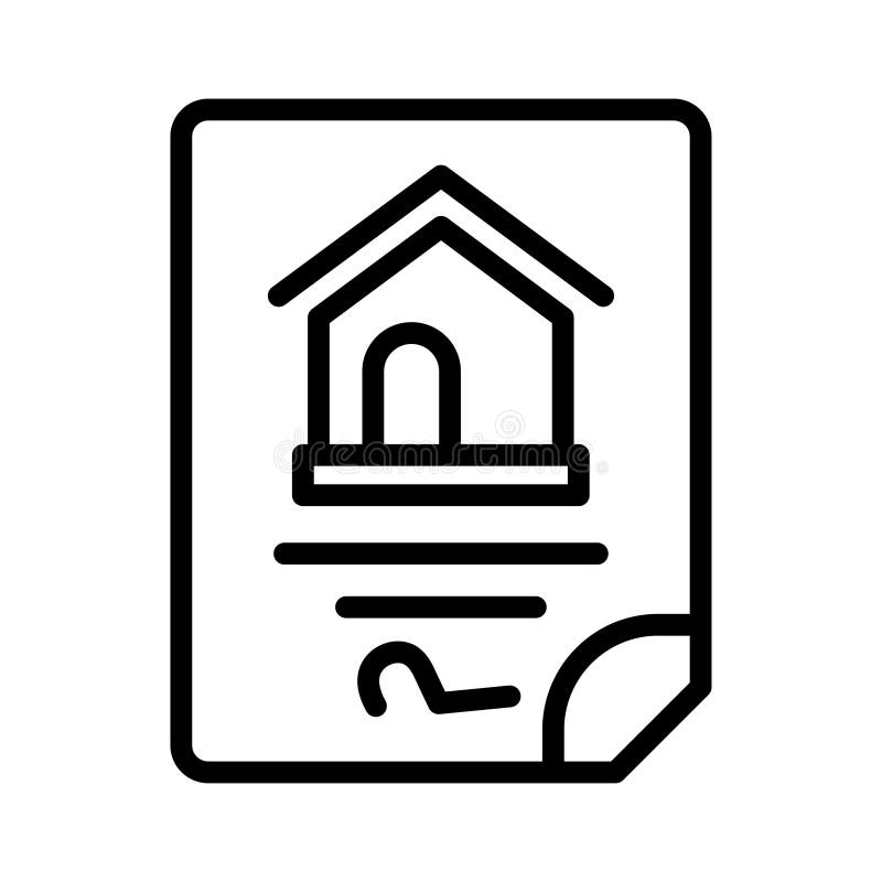Property document icon stock vector. Illustration of icon - 147233500