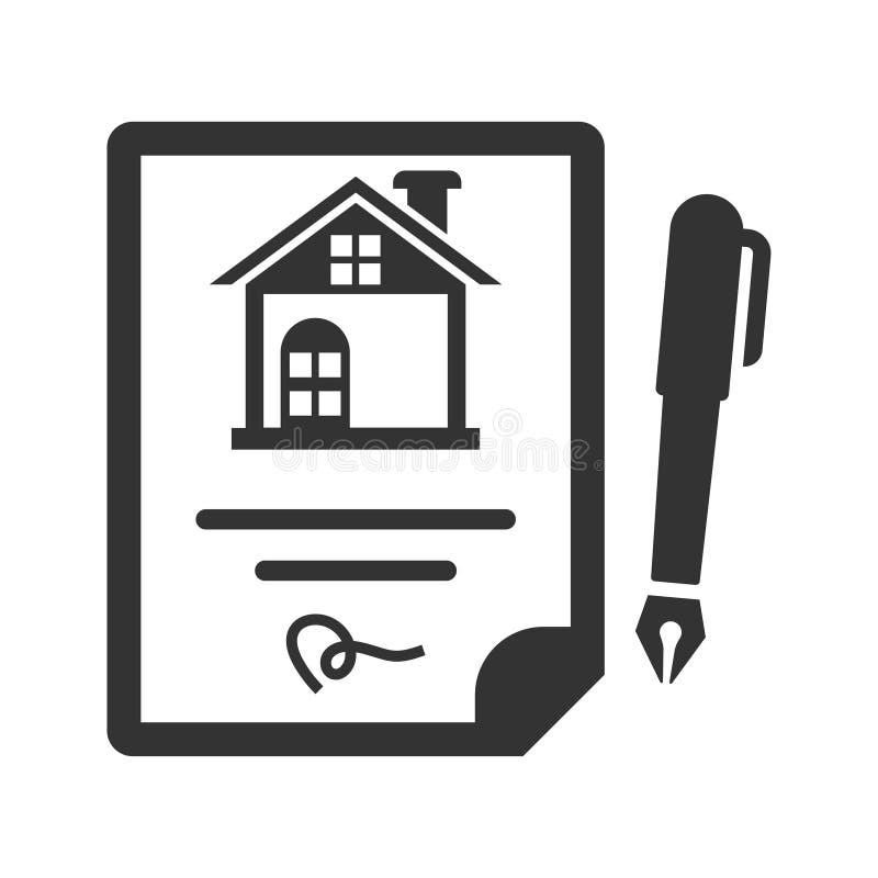 Property document icon stock vector. Illustration of loan - 177246937